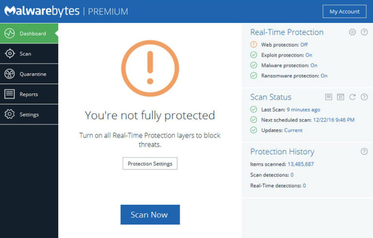 How to Fix "Malwarebytes Web Protection won't Turn On" | TechaLook